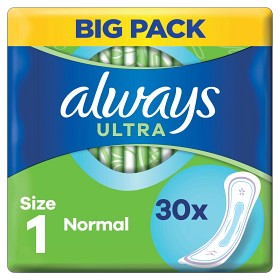 Köp Always Ultra Bindor Normal (Storlek 1) 30 Bindor på apotea.se