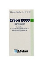Köp Creon 10000 enterokapsel, hård Mylan 100 st på apotea.se