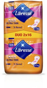 Köp LIBRESSE Ultra Normal binda Duopack 32PC på apotea.se