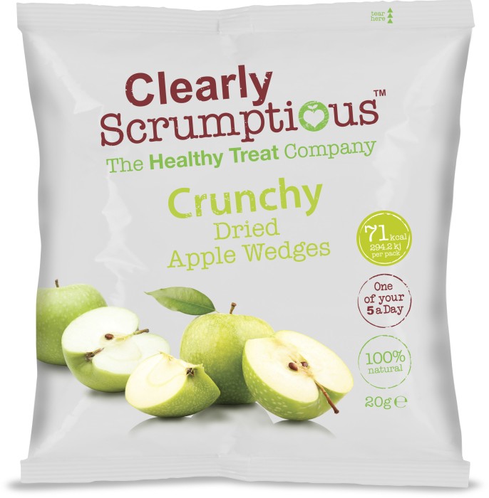 Köp Clearly Scrumptious Crunchy Dried Apple Wedges 20 g på apotea.se