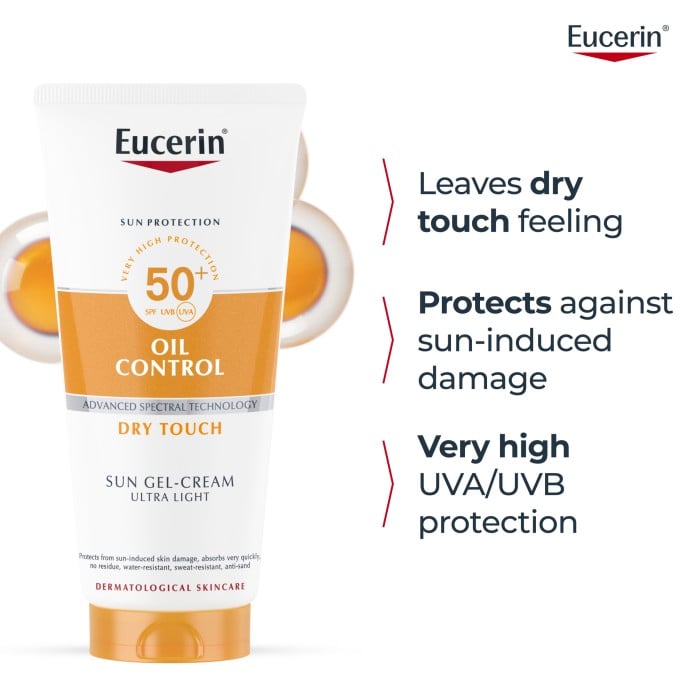 Köp Eucerin Solskydd Dry Touch SPF 50+ 200 ml på apotea.se