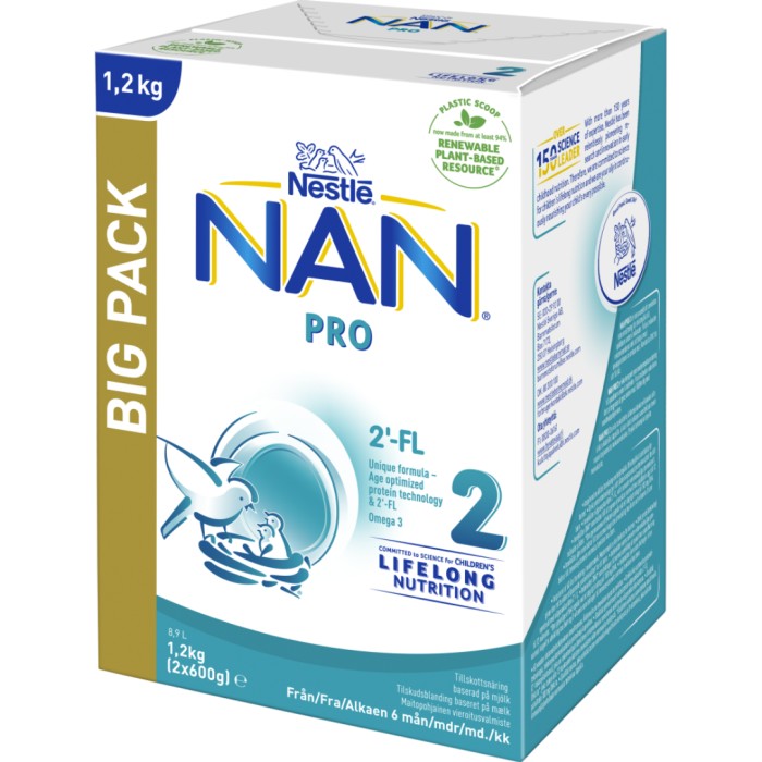 Köp Nestlé NAN Pro 2 Big Pack 1,2 kg på apotea.se