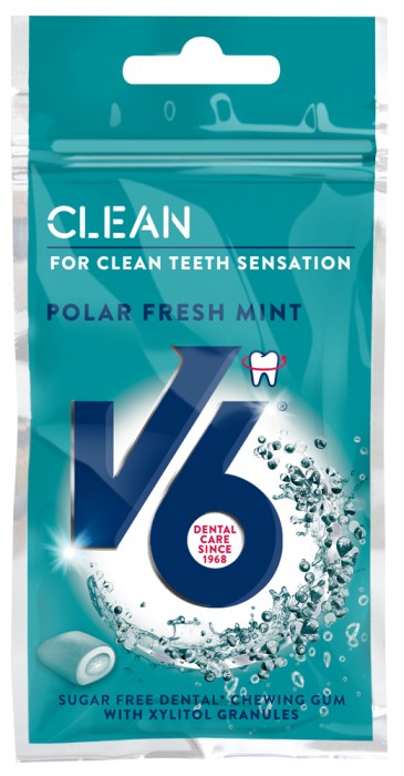 Köp V6 Clean Polar Fresh Mint 28 g på apotea.se