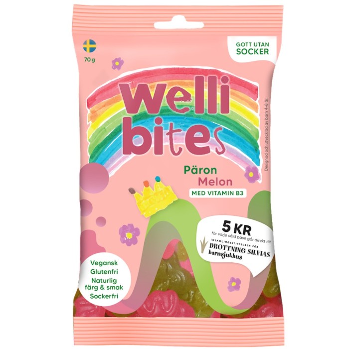Köp Wellibites Päron & Melon 70 g på apotea.se
